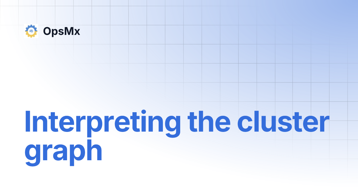 Interpreting the cluster graph | OpsMx | OpsMx